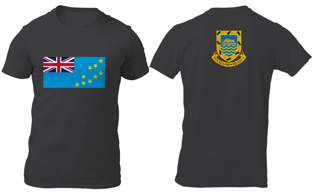 Tuvalu Flag T-shirt / Tuvalu Shirt Sublimation Graphic Print Tee ...