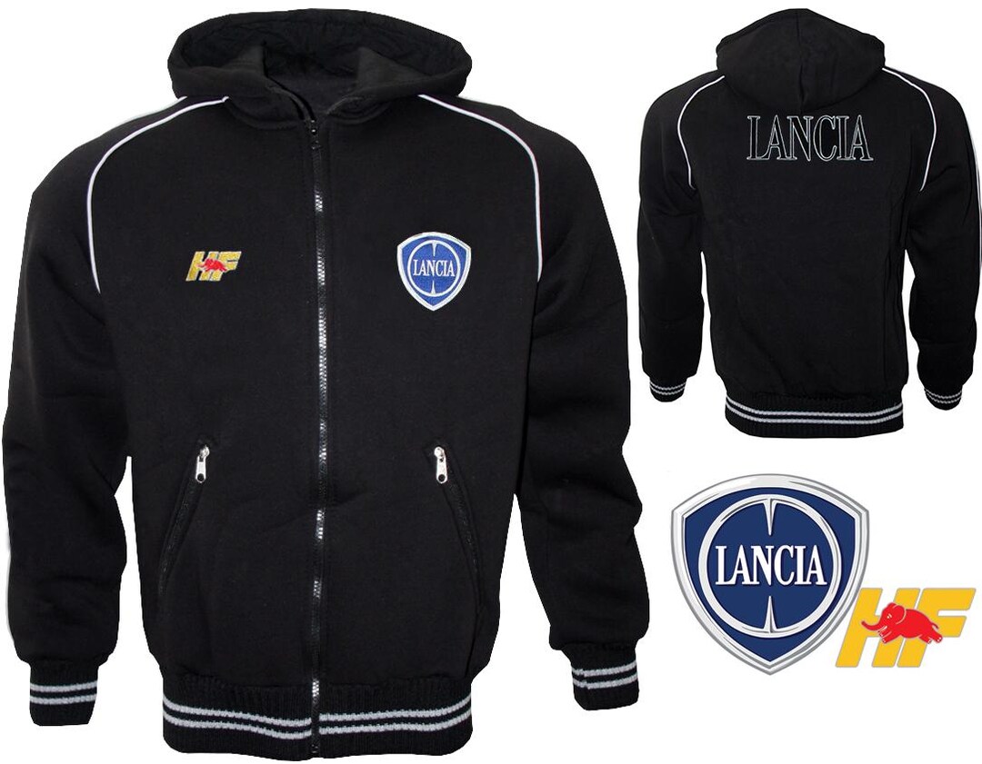 Lancia HF Fleece Hoodie Jacket / Motorsport Tuning Racing Gift Ideas ...