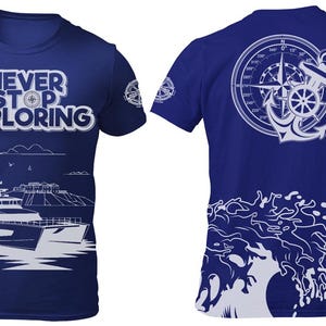 Sea Boat T-shirt / Yacht Club Boating Sailing Yachting Captain Skipper ...