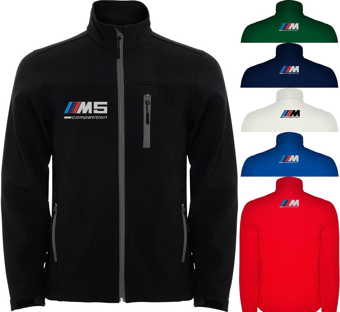 BMW M5 Competition Embroidered Logos on Softshell Jacket Veste Mantel ...