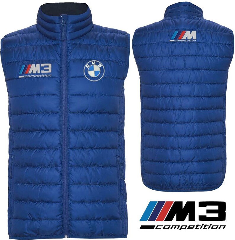 BMW M3 Competition Embroidered Logos on Sleeveless Jacket Vest Gilet ...