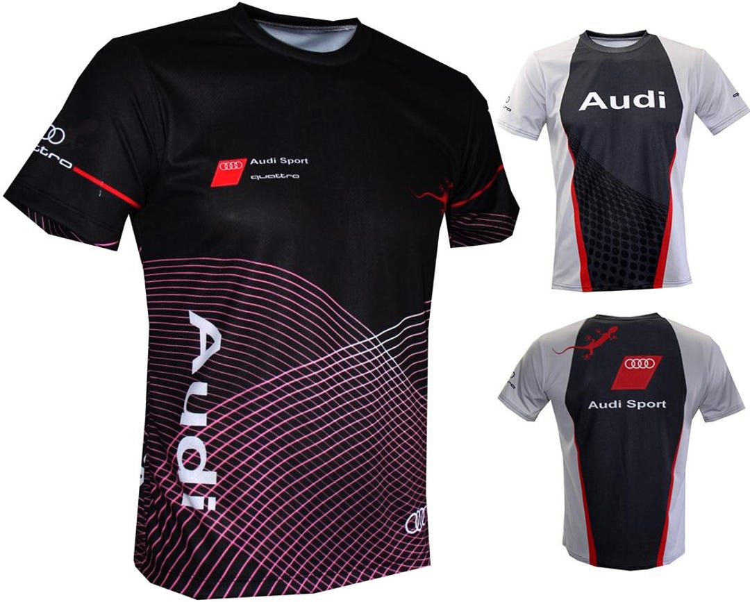 Audi Sport RS Logo on T-shirt Maglietta Outdoor Camiseta Travel Tuning ...