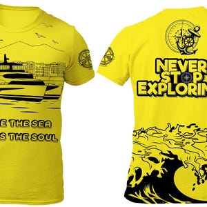 Sea Boat T-shirt / Yacht Club Boating Sailing Yachting Captain Skipper ...