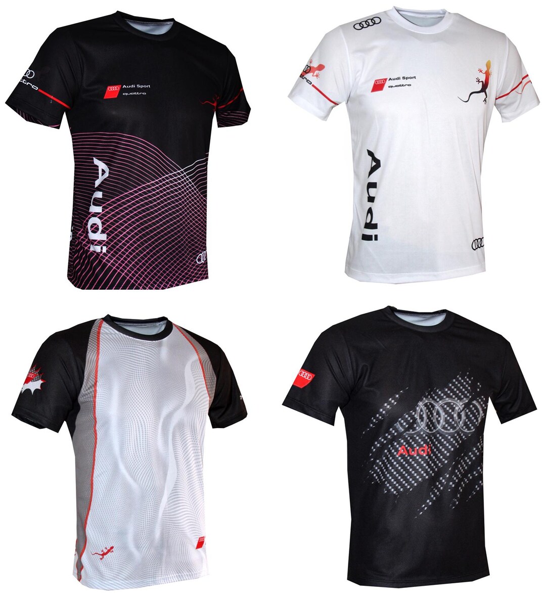 Audi Sport RS Logo on T-shirt Maglietta Outdoor Camiseta Travel Tuning ...