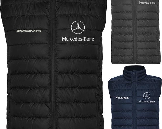 Mercedes Benz AMG Embroidered Logos on Sleeveless Jacket Gilet Vest ...