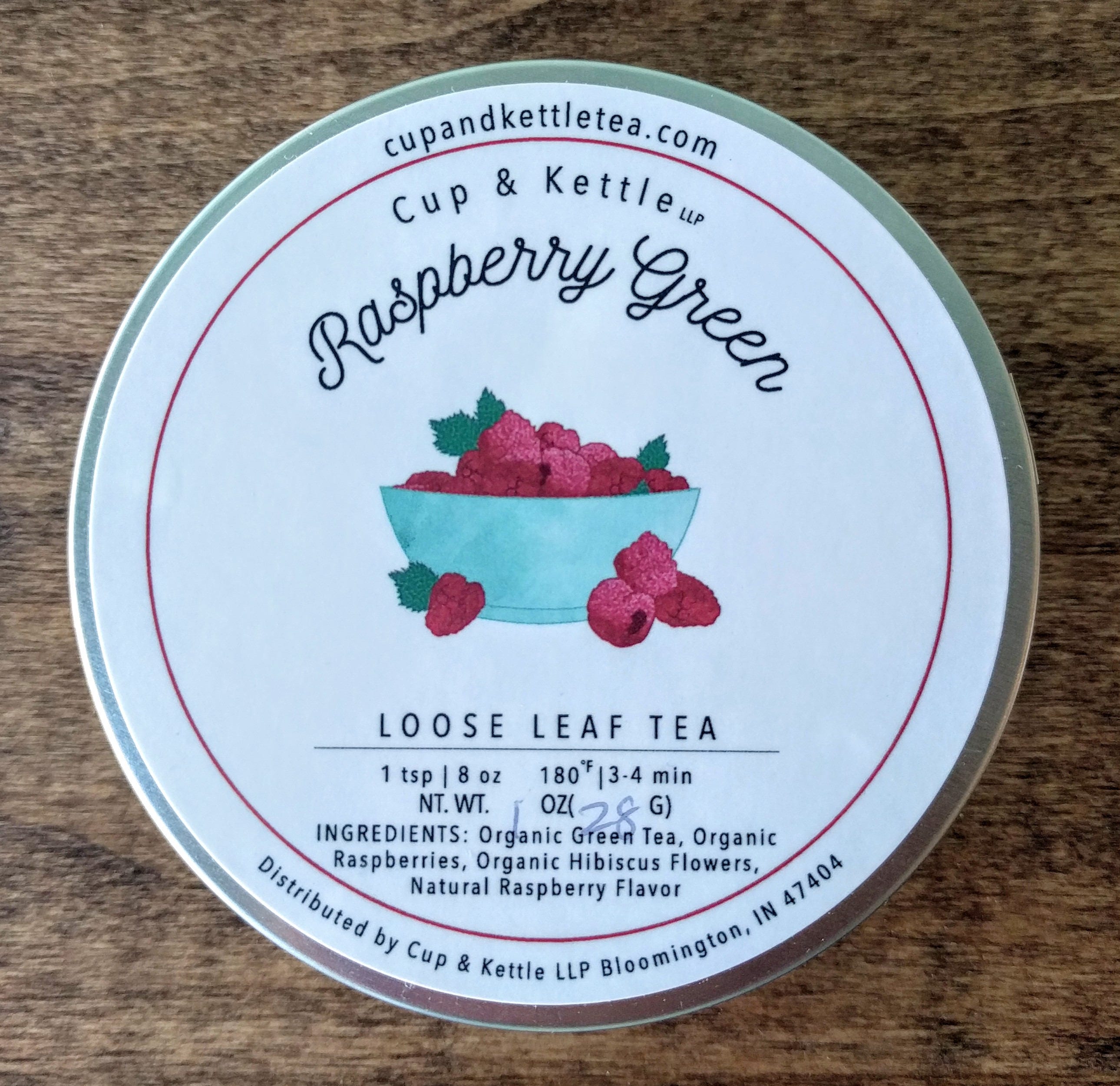 Raspberry Green Tea / Green Tea / Loose Leaf Tea / Organic/tea Tin ...