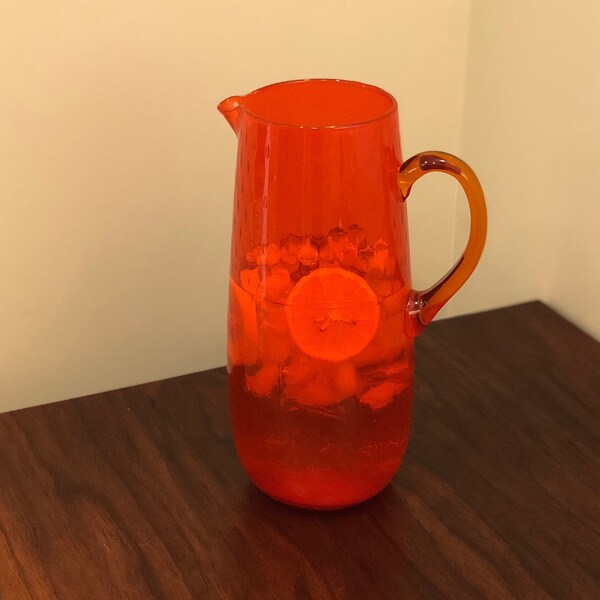 Orange Pitcher - Etsy