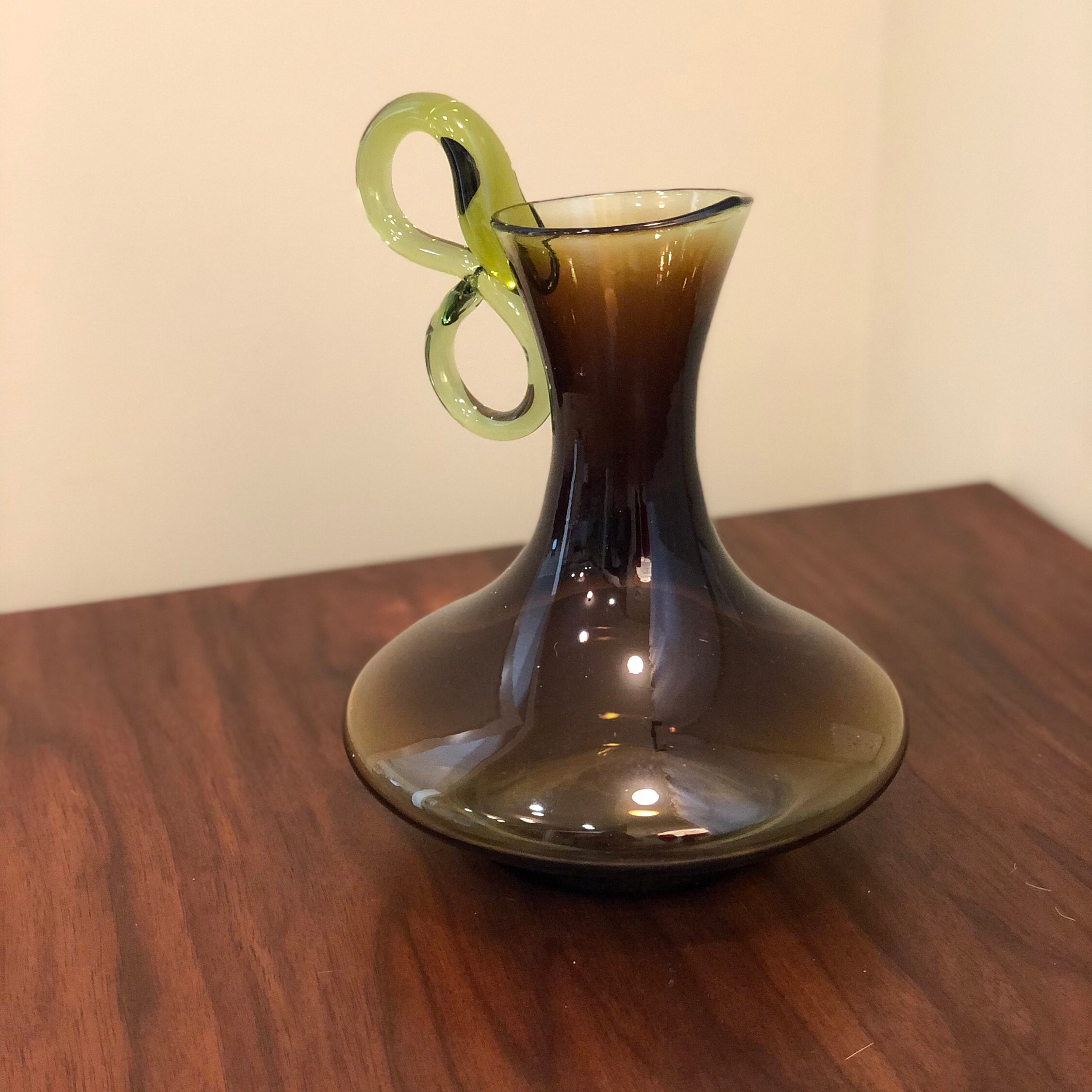 Rare Husted Handblown Bischoff "burnt Amber" Glass Pitcher - Etsy