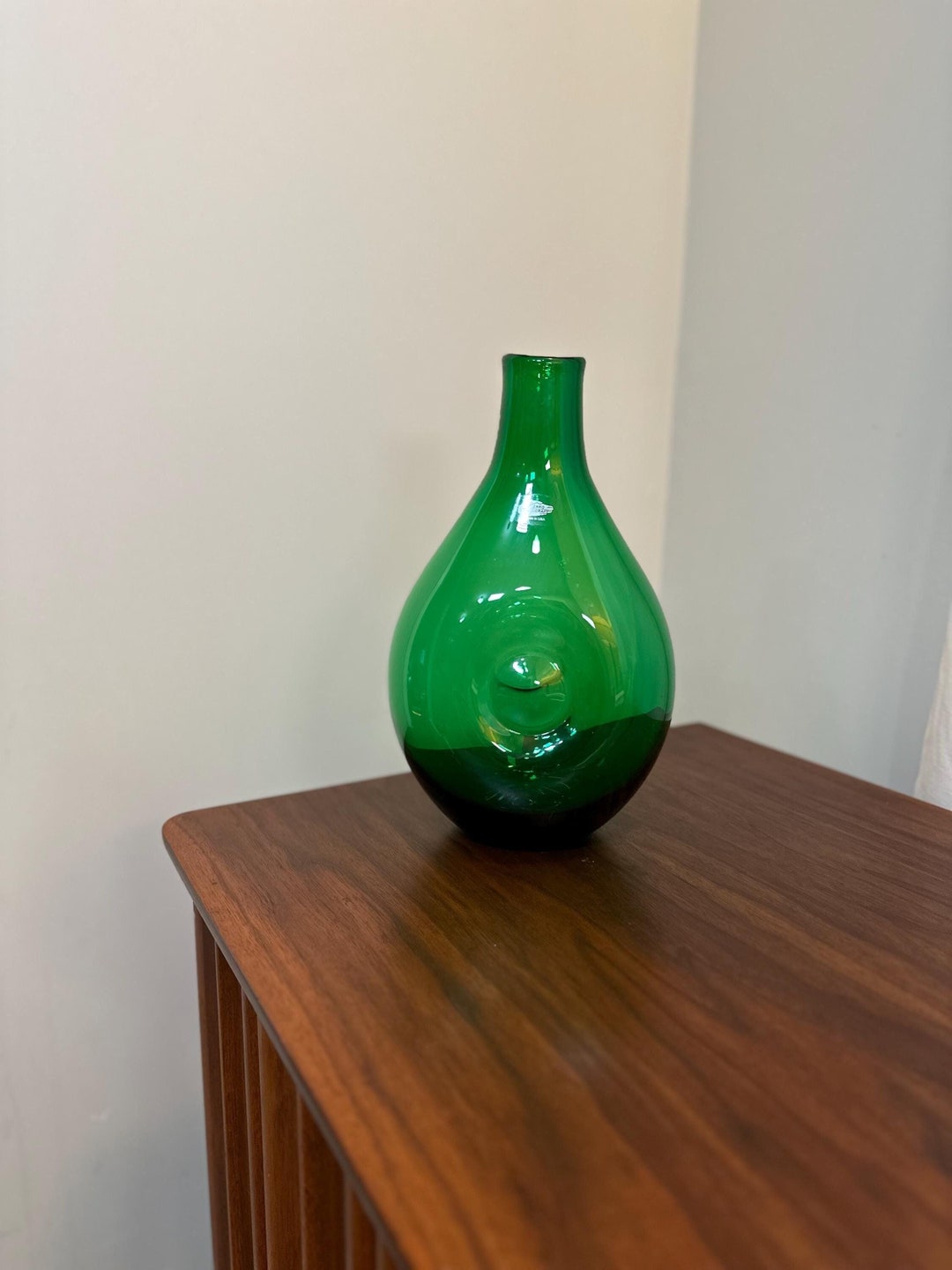 Signed Blenko 2307 Vase in Clover Green. - Etsy