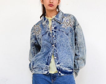 Epic Vintage Diesel Turquoise Denim Jacket - Etsy