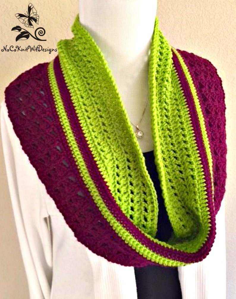 Crochet Scarf Pattern (instant Download) | Cowl Pattern | Neck Warmer ...