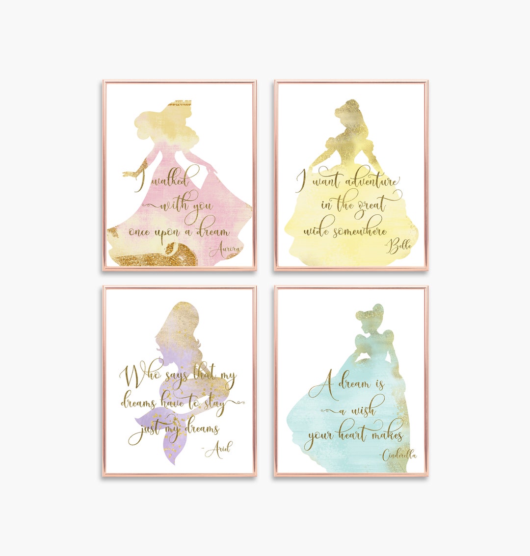 Princess, Princess Wall Art, Princess Nursery, Baby Shower, Princess ...
