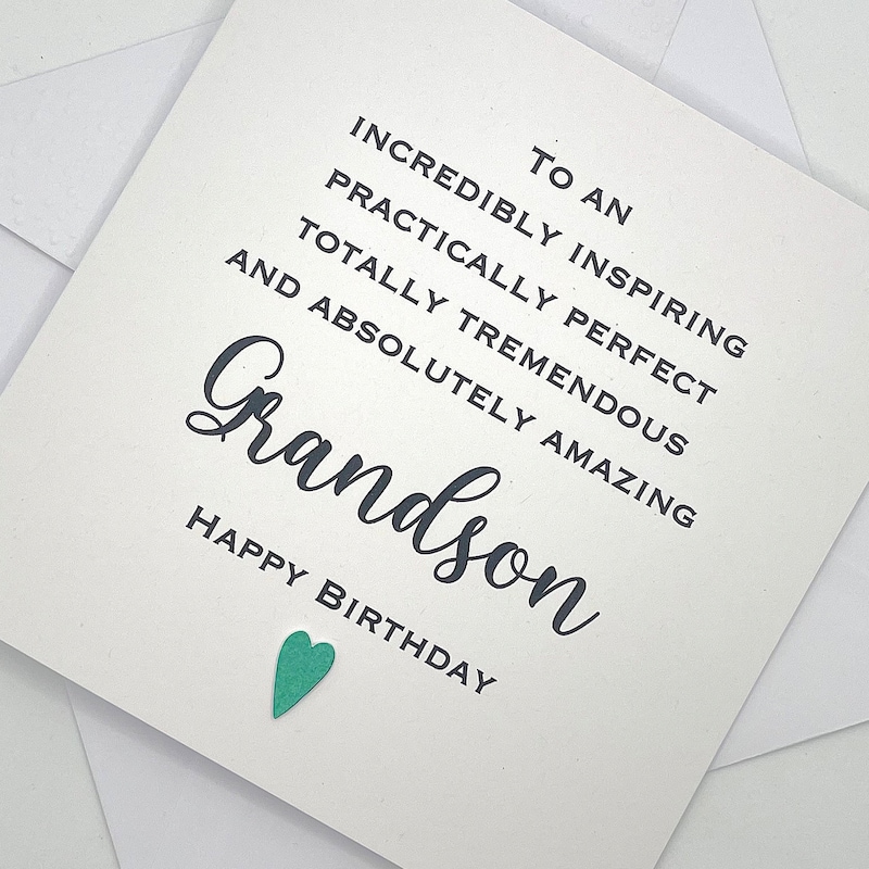 Happy Birthday Adult Grandson Cards - Etsy