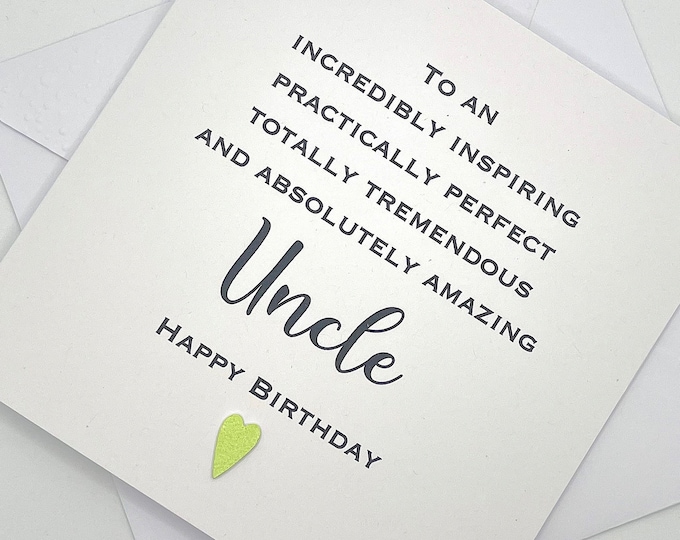 Uncle Birthday Card Happy Birthday Uncle a Card to Uncle Birthday Card ...