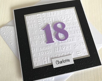 18th birthday card | Etsy