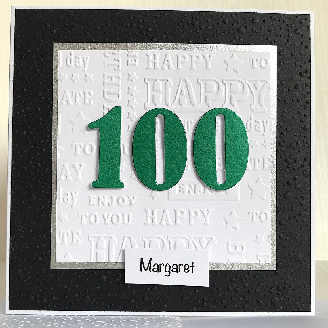 Personalised 100th Birthday Card. Happy 100th Birthday Age | Etsy