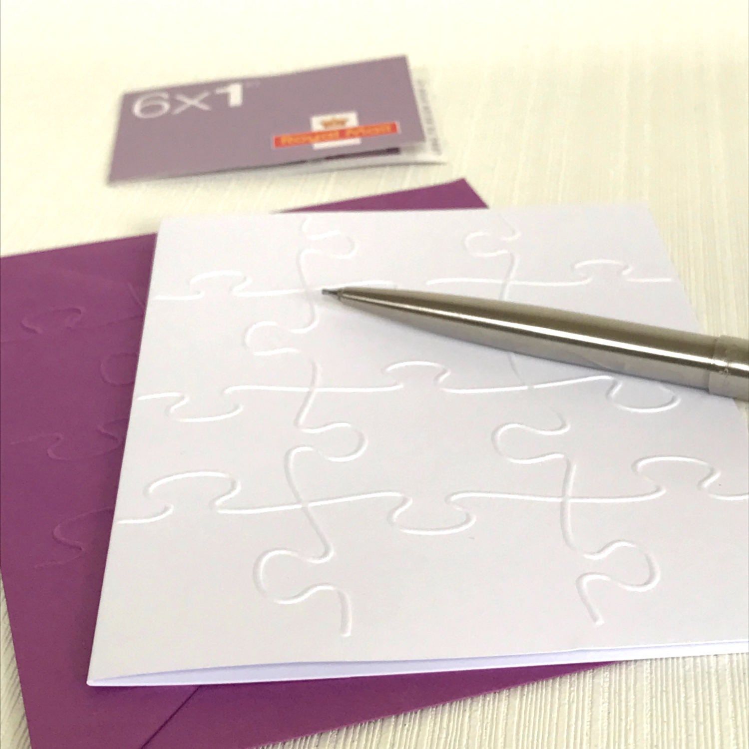 Jigsaw Puzzle Cards. Pack of 6 Notecards. Jigsaw Card. Puzzle | Etsy