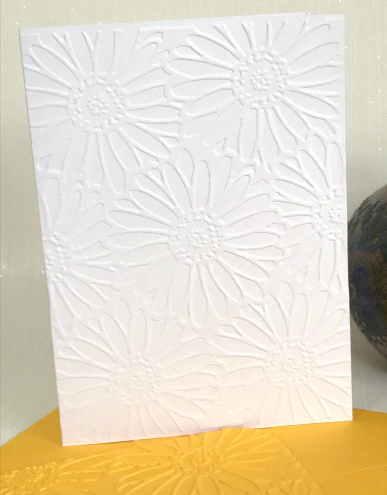 Big Daisy Cards. Embossed Note Cards. Daisy Note Cards. Choose | Etsy