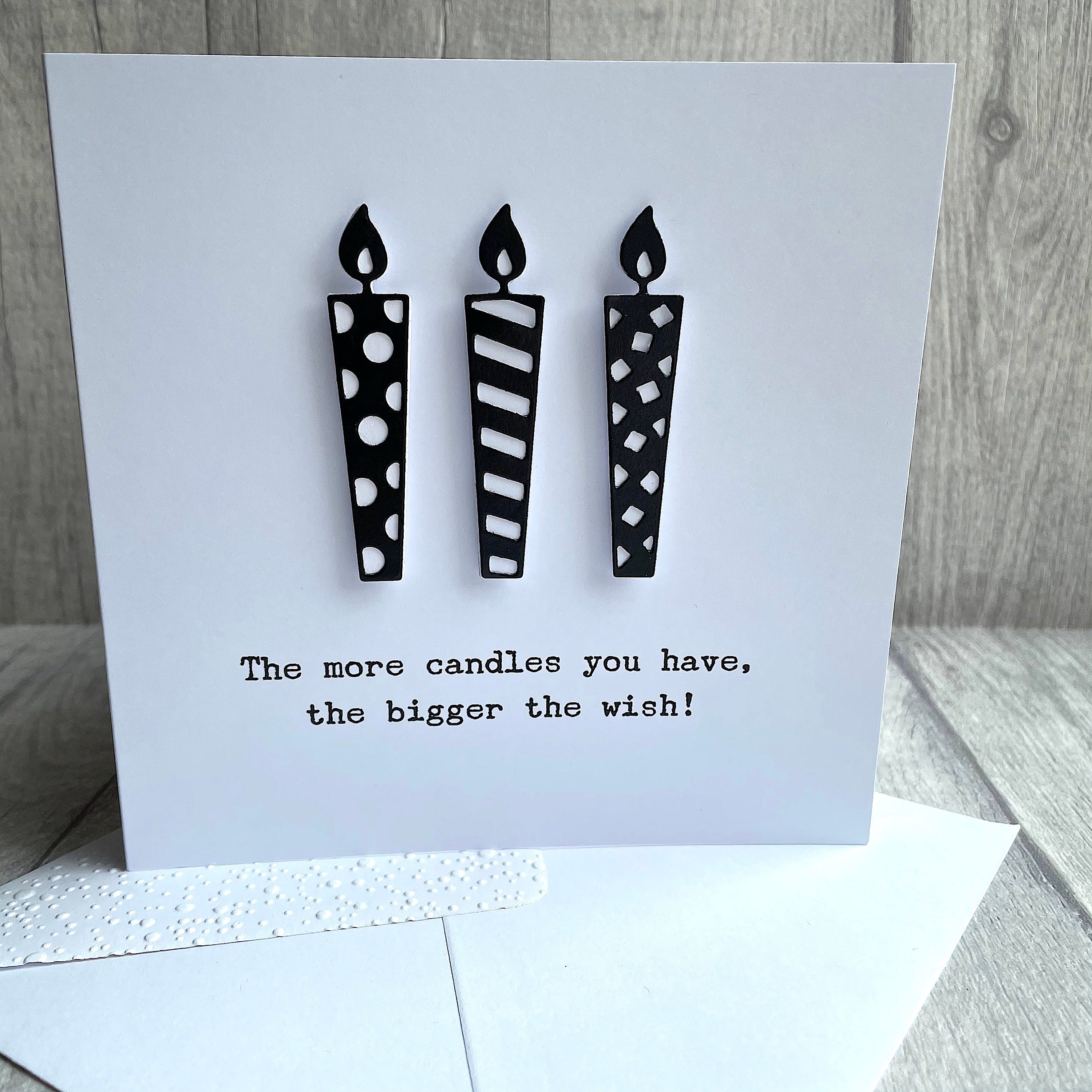 Handmade Birthday Card With Candles. the More Candles You - Etsy