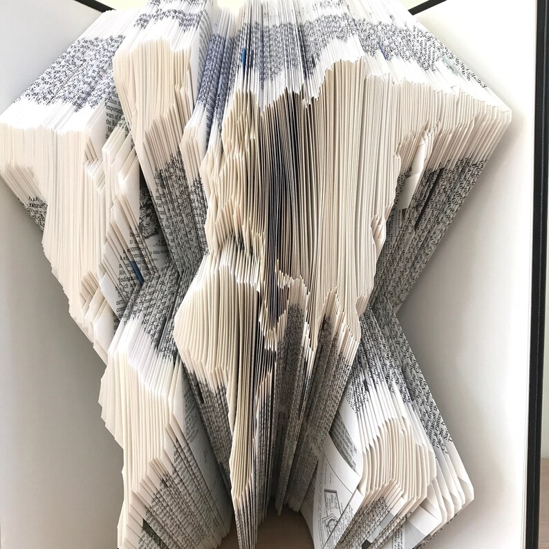 WORLD MAP. Book Folding Pattern. DIY Gift for Book Art. | Etsy