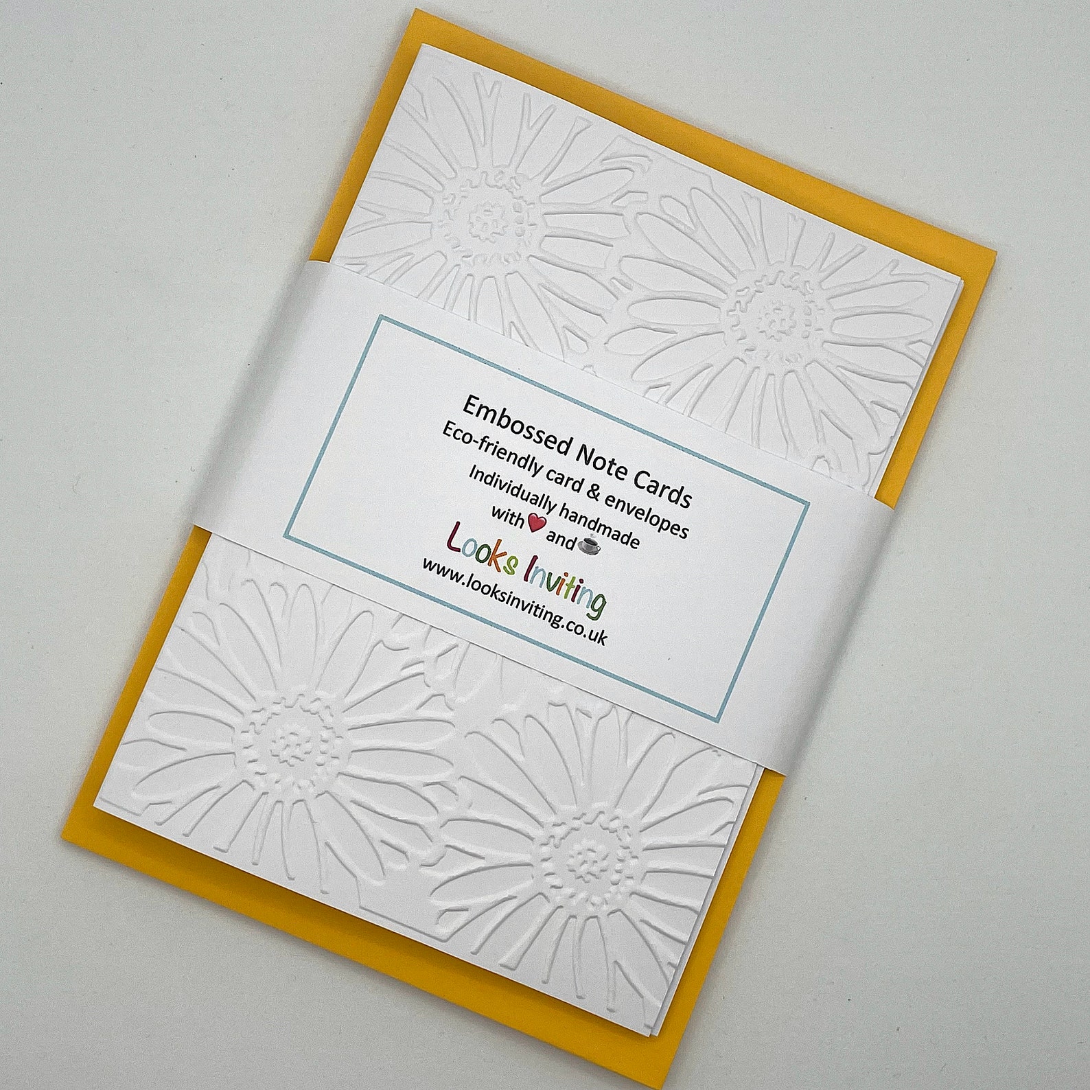 Big Daisy Cards. Embossed Note Cards. Daisy Note Cards. Set of - Etsy