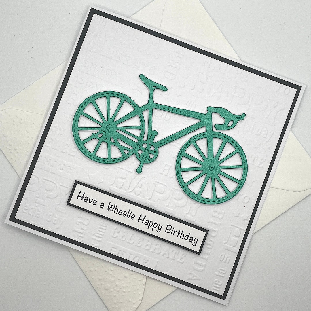 Personalised Bicycle Birthday Card. Bike Birthday Card. A Handmade Card ...