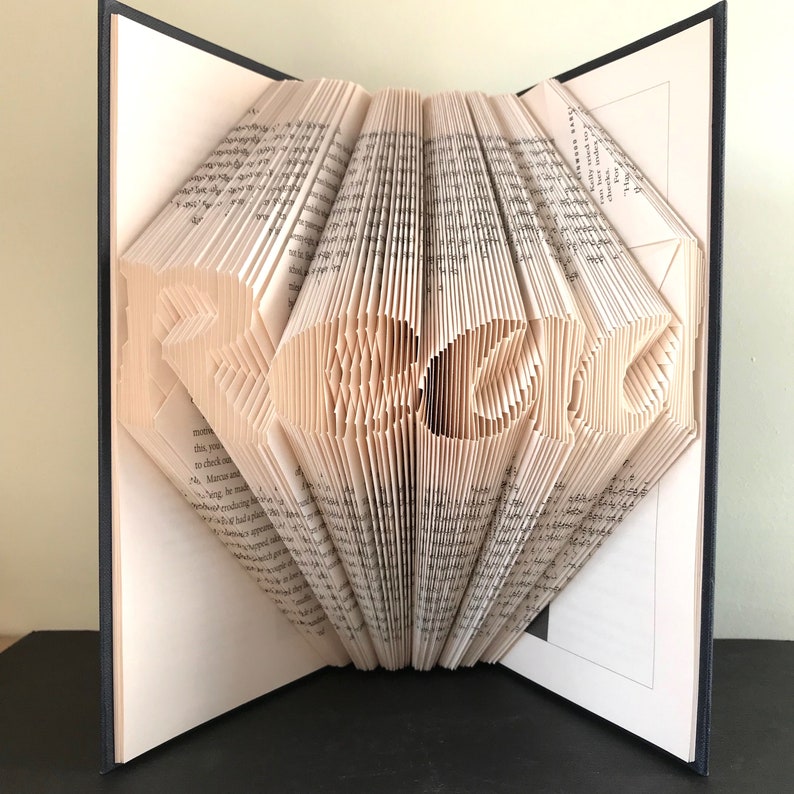 READ. Book Folding Pattern. DIY Gift for Book Art. Template - Etsy