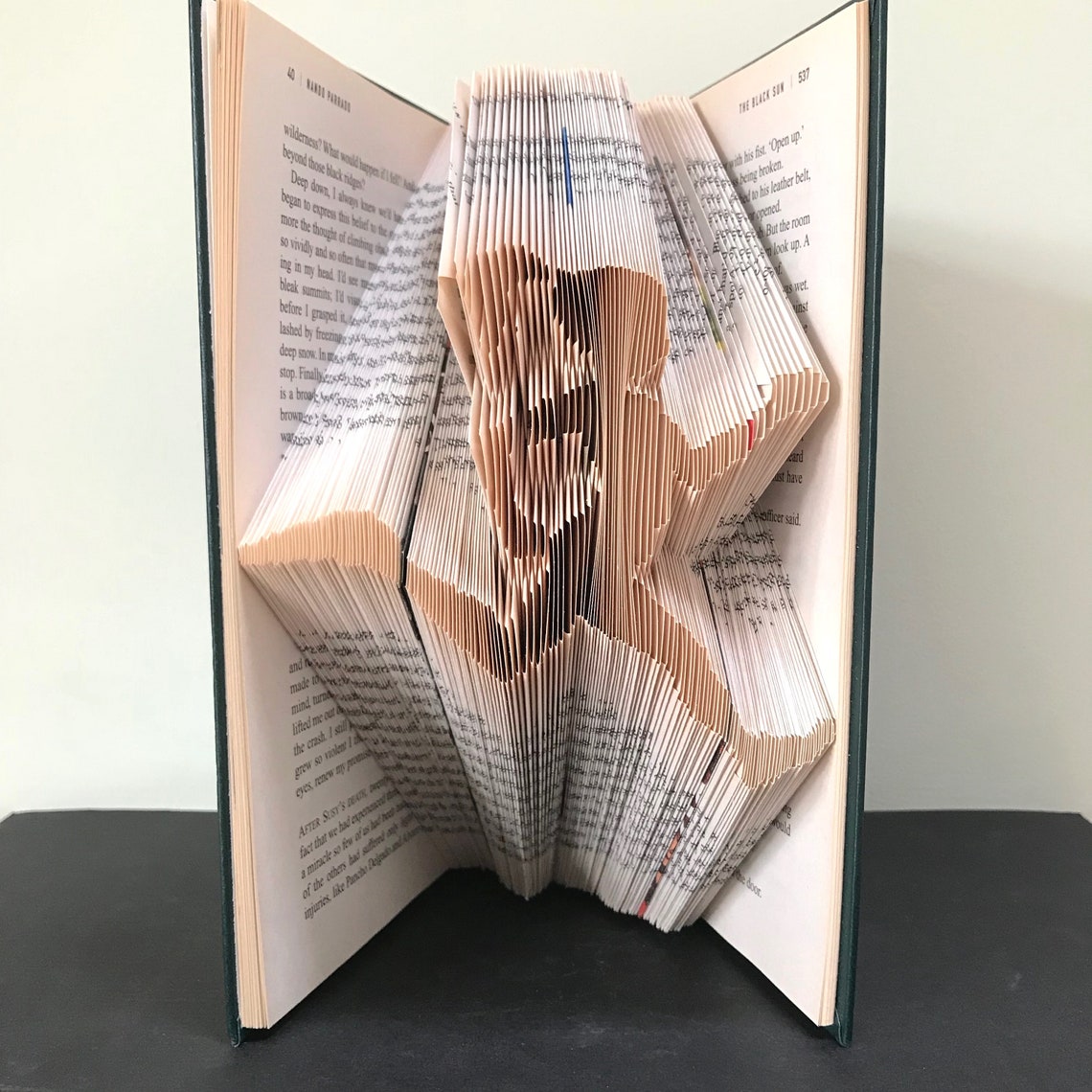 Girl Runner Book Folding Pattern. DIY Gift for Folded Book - Etsy