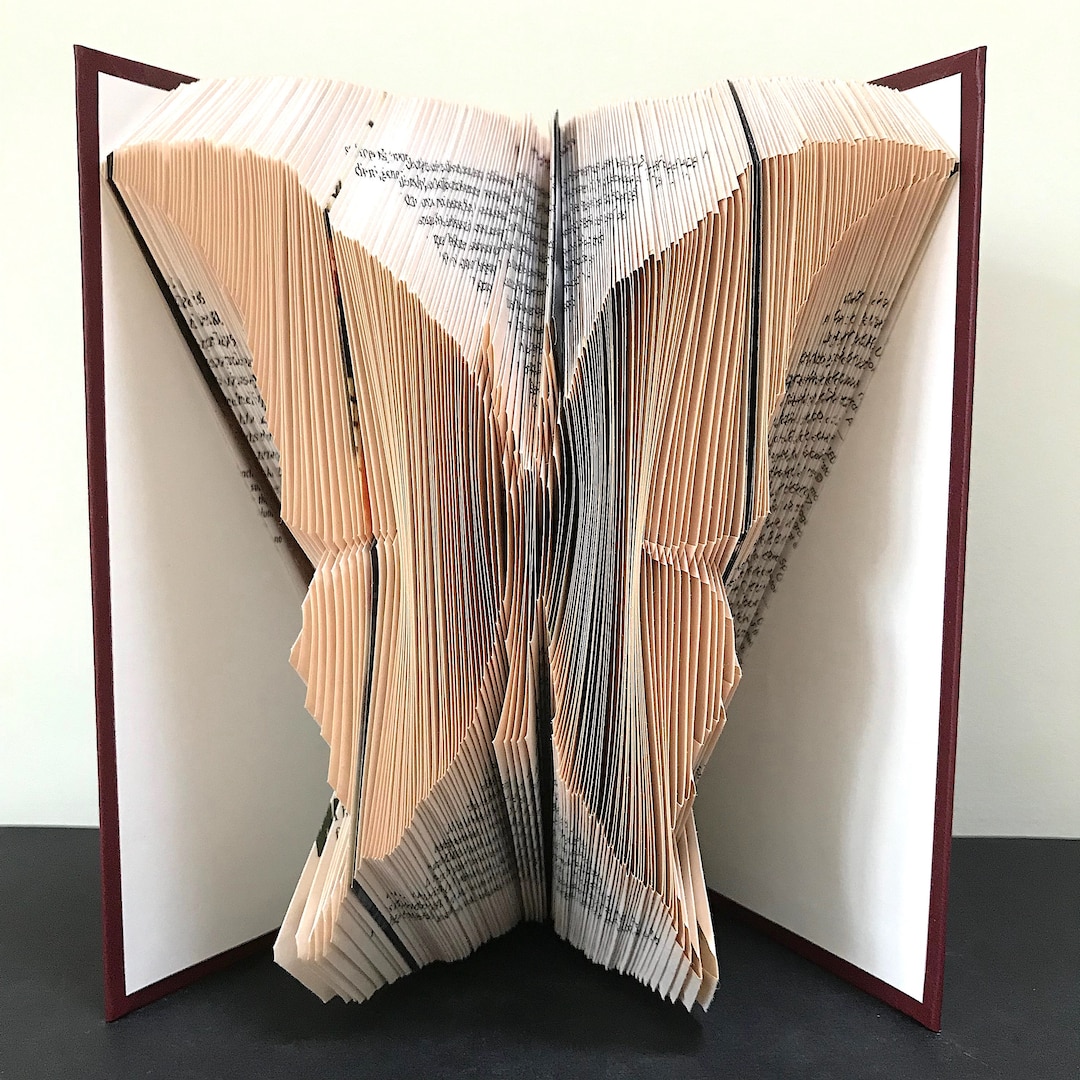 BUTTERFLY Book Folding Pattern. DIY Gift for Book Art. - Etsy