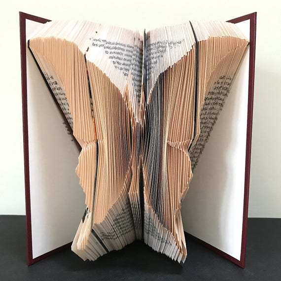 BUTTERFLY. Book Folding Pattern. DIY Gift for Book Art. | Etsy