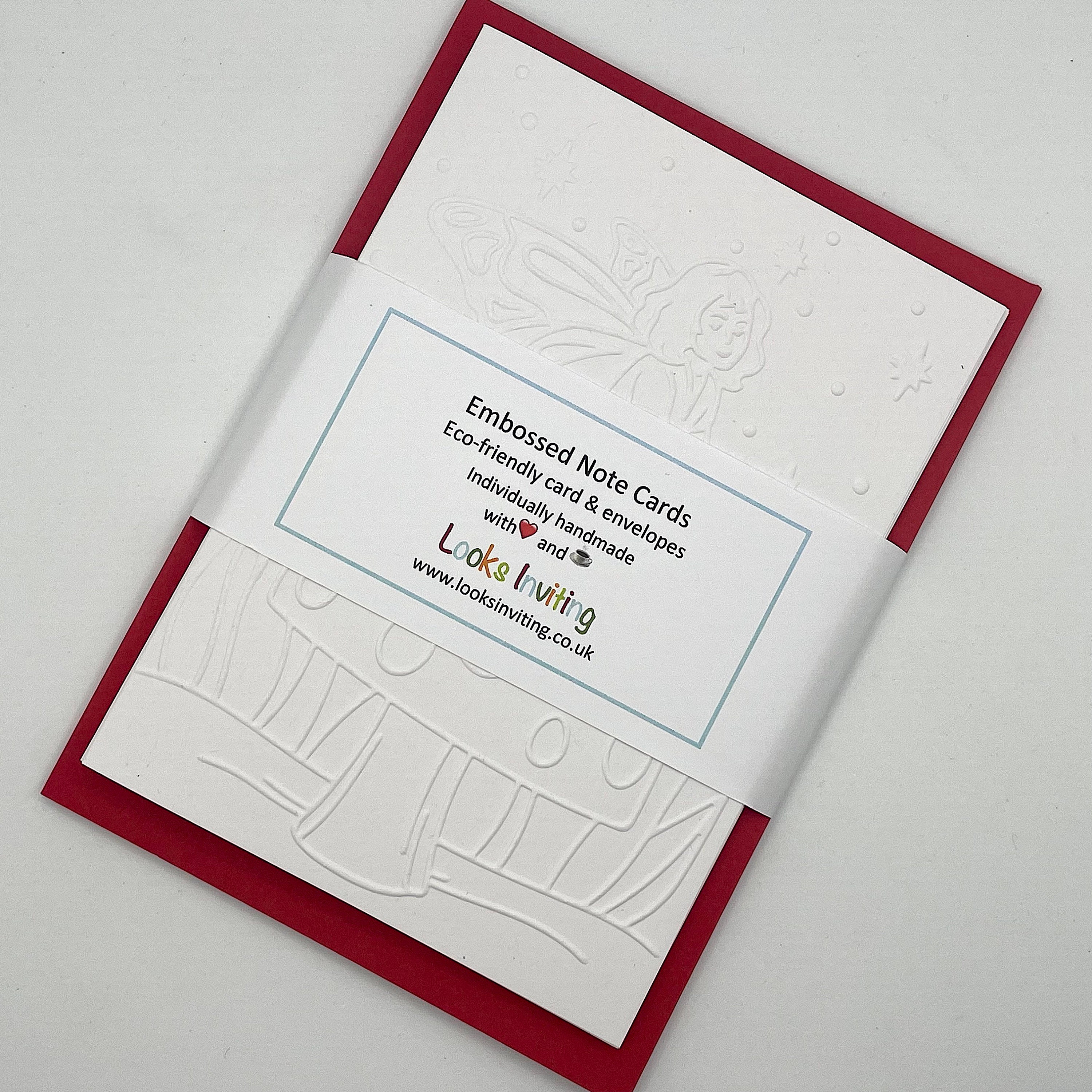 Fairy Toadstool Embossed Note Cards. Pack of 6 White Cards. - Etsy UK