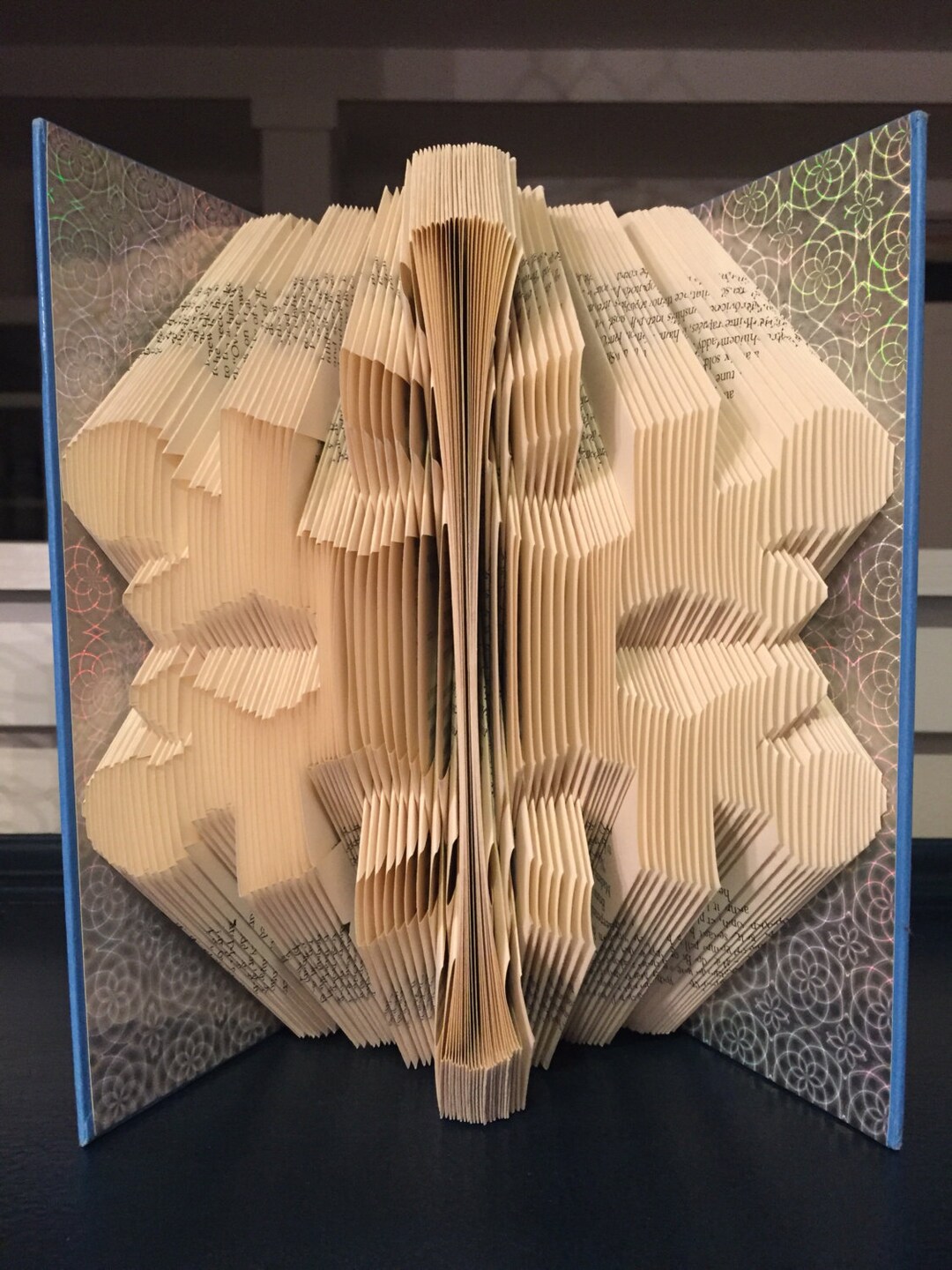 SNOWFLAKE Book Folding Pattern. DIY Gift for Book Art. Template With ...