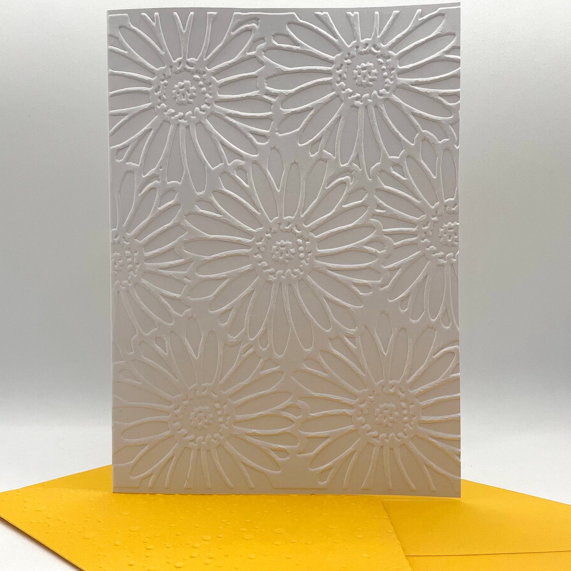 Big Daisy Cards. Embossed Note Cards. Daisy Note Cards. Set of - Etsy