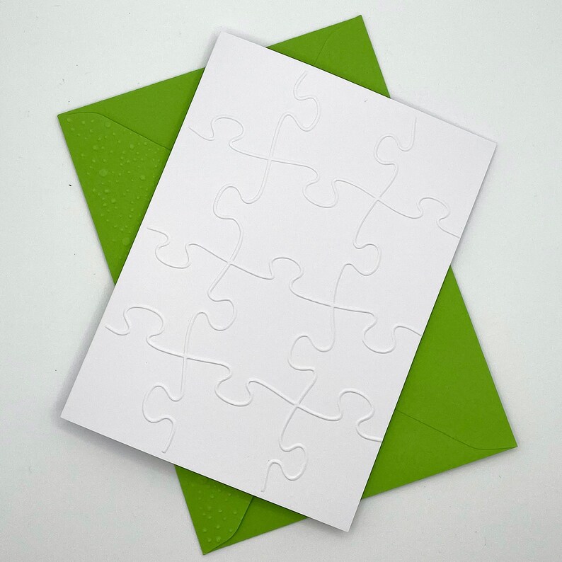 Jigsaw Puzzle Cards. Pack of 6 Notecards. Jigsaw Card. Puzzle - Etsy