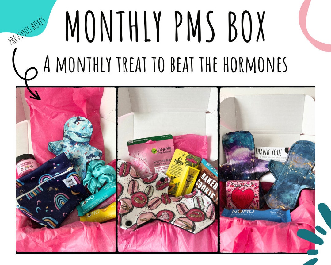 Monthly PMS Box / Mystery Surprise Cloth Pad With Goodies - Etsy
