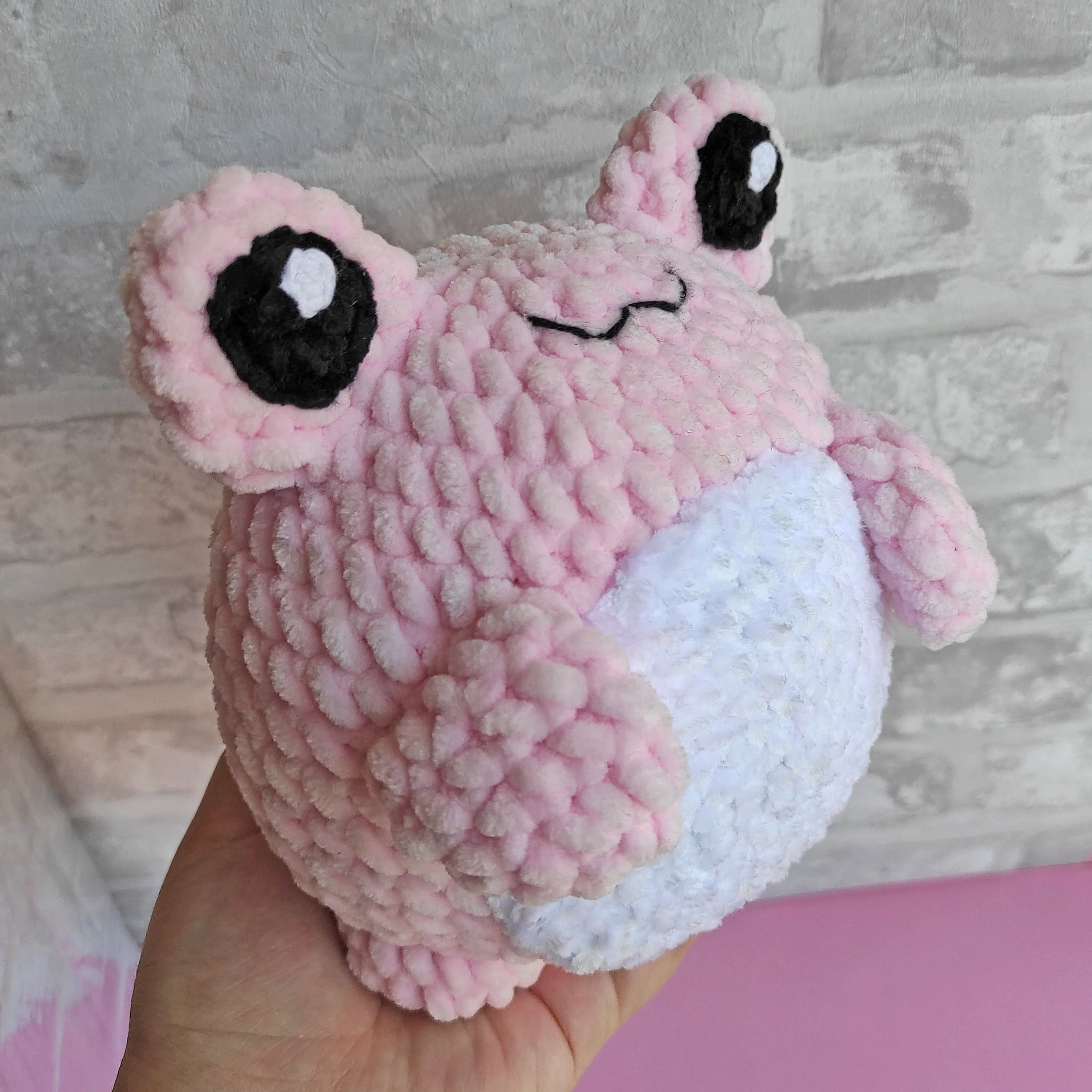 Toys & Games Strawberry frog plush toy Green frog stress buddy Cute ...