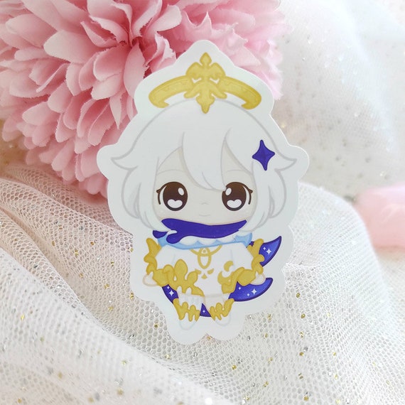 Sticker Paimon Happy Cute Vinyl Sticker Genshin Impact Lovers | Etsy
