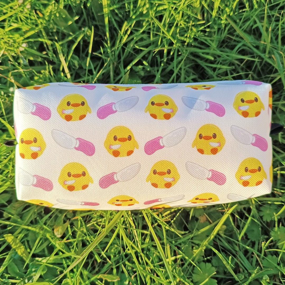 Estuche Patito / pollito con cuchillo meme pato pollo Cute neceser ...