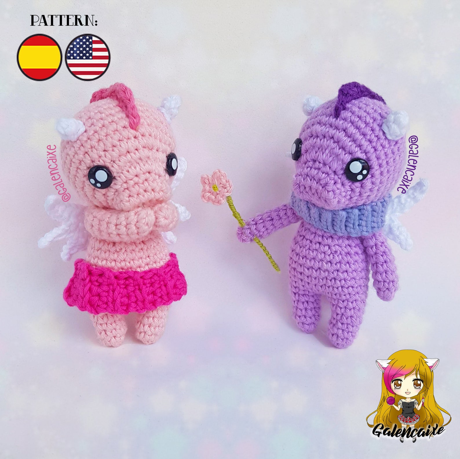 Pattern Crochet Dragon - Amigurumi Dragon PDF TUTORIAL - Crochet ...