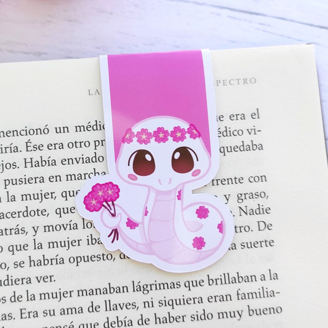 Magnetic Bookmark Snake Chibi Page Markers Kawaii Snake Albina Sakura ...