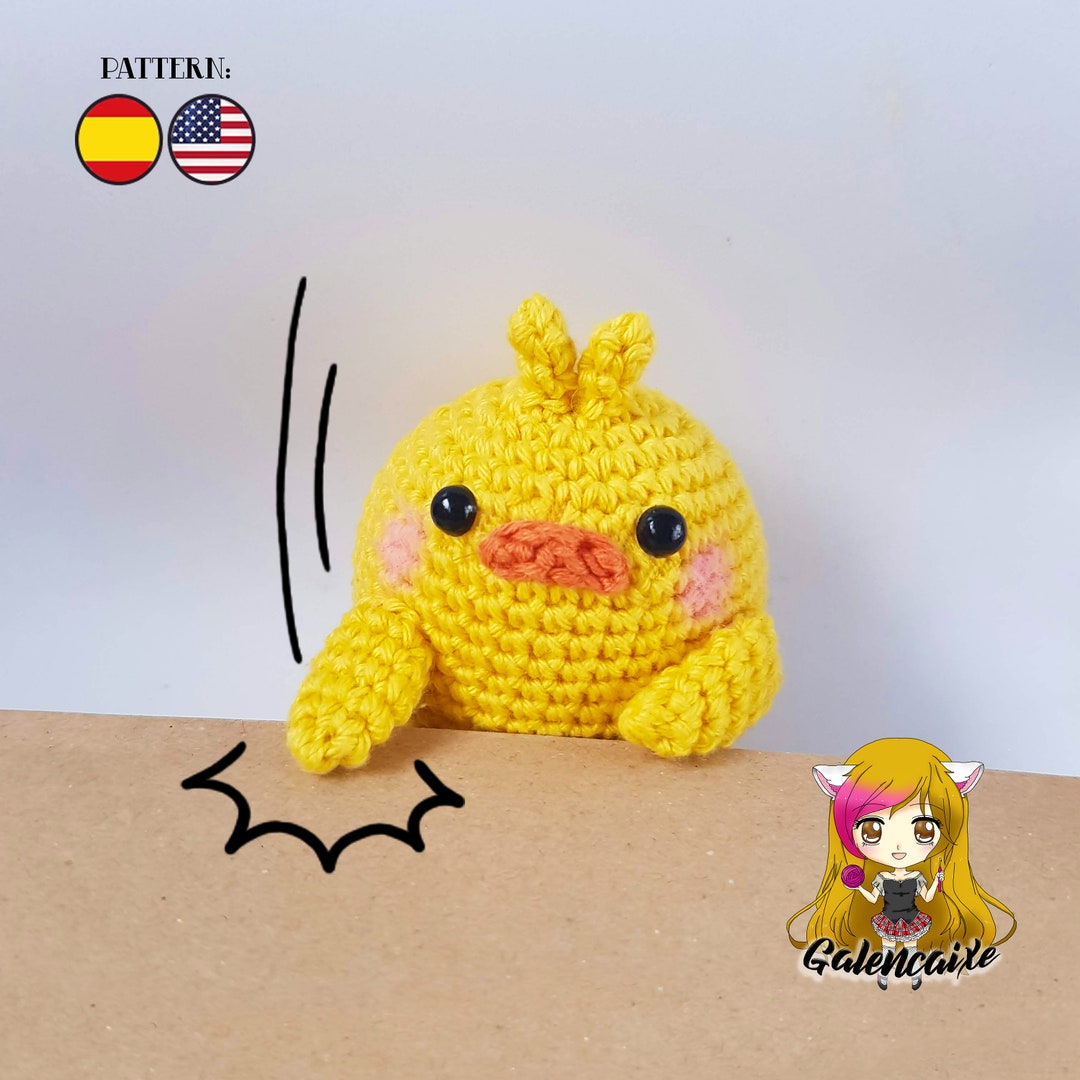 Patrón crochet Pollito Amarillo Amigurumi Pollito amarillo - Etsy España