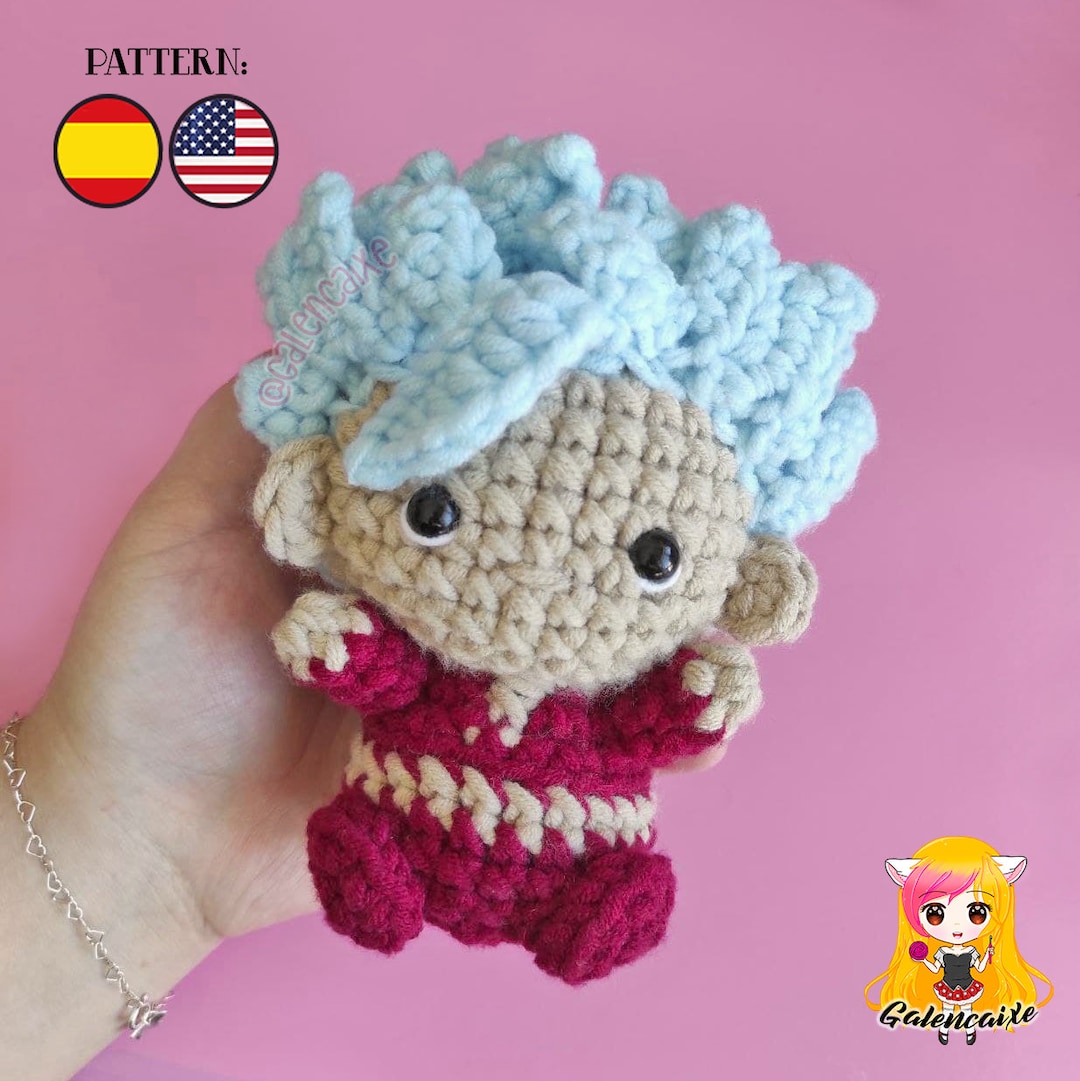 Amigurumis PATTERN Chibi Anime Crochet Doll, Character Galencaixe - Etsy