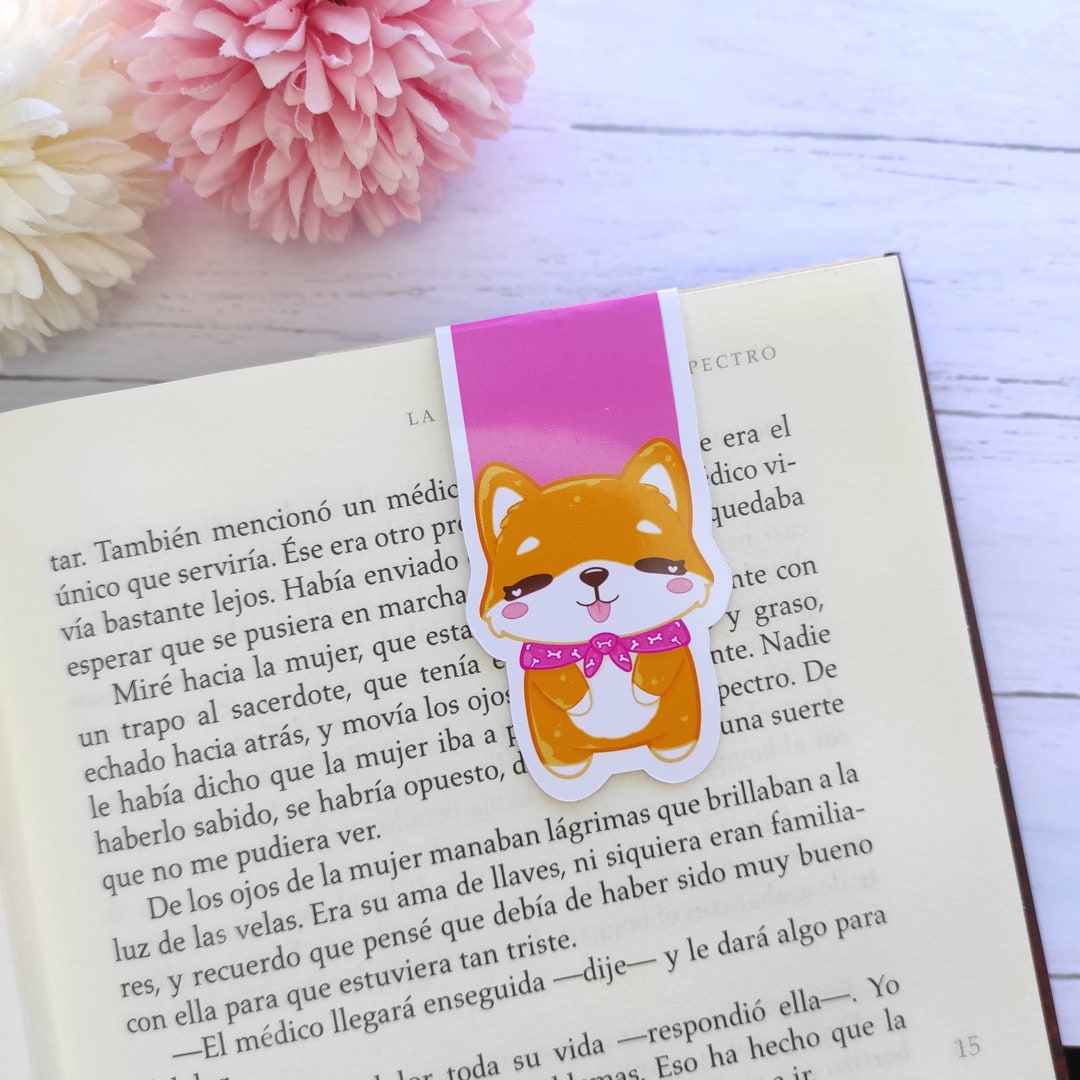 Magnetic Bookmark Cute Shiba Inu Chibi Page Markers Kawaii Dog - Etsy