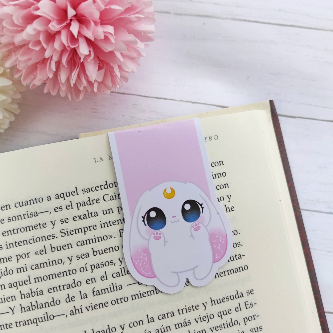 Magnetic Bookmark Cute Rabbit Chibi Page Markers Kawaii Bunny Gifts for ...