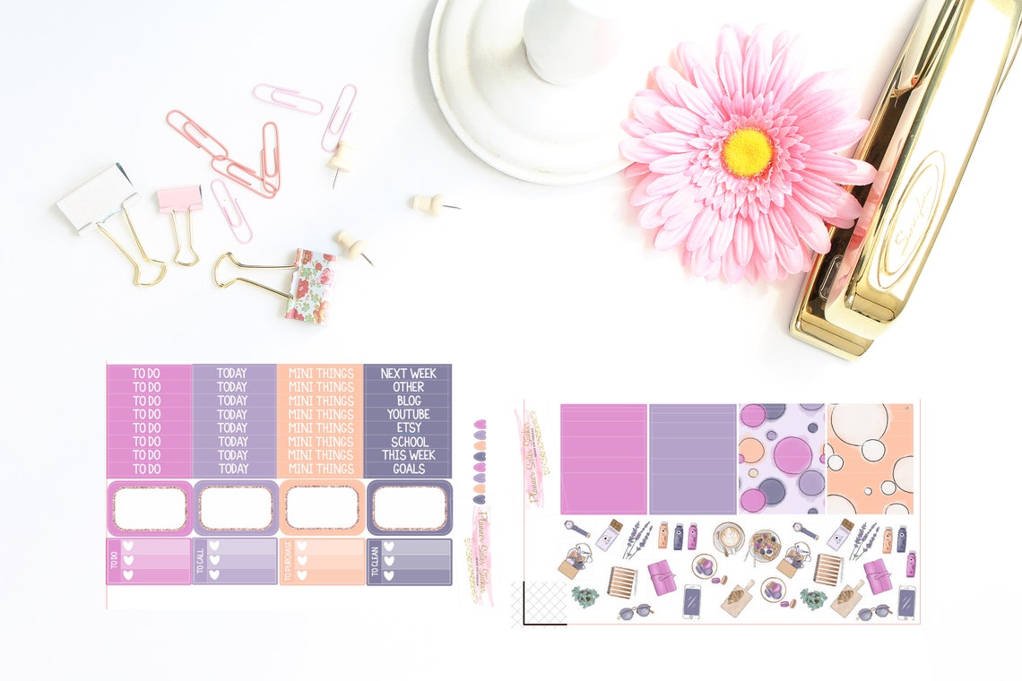 Matte Fresh Peach Weekly Inspired Themed Planners - Etsy