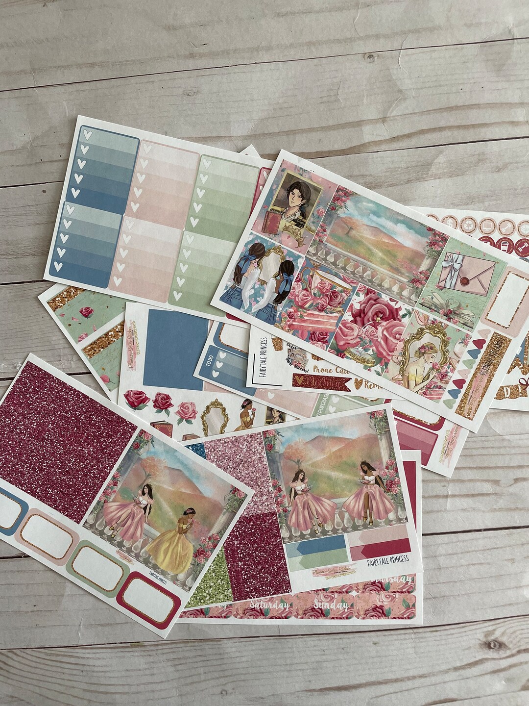 Matte! Fairytale Princess, Weekly, Inspired, Themed, Planners Stickers ...