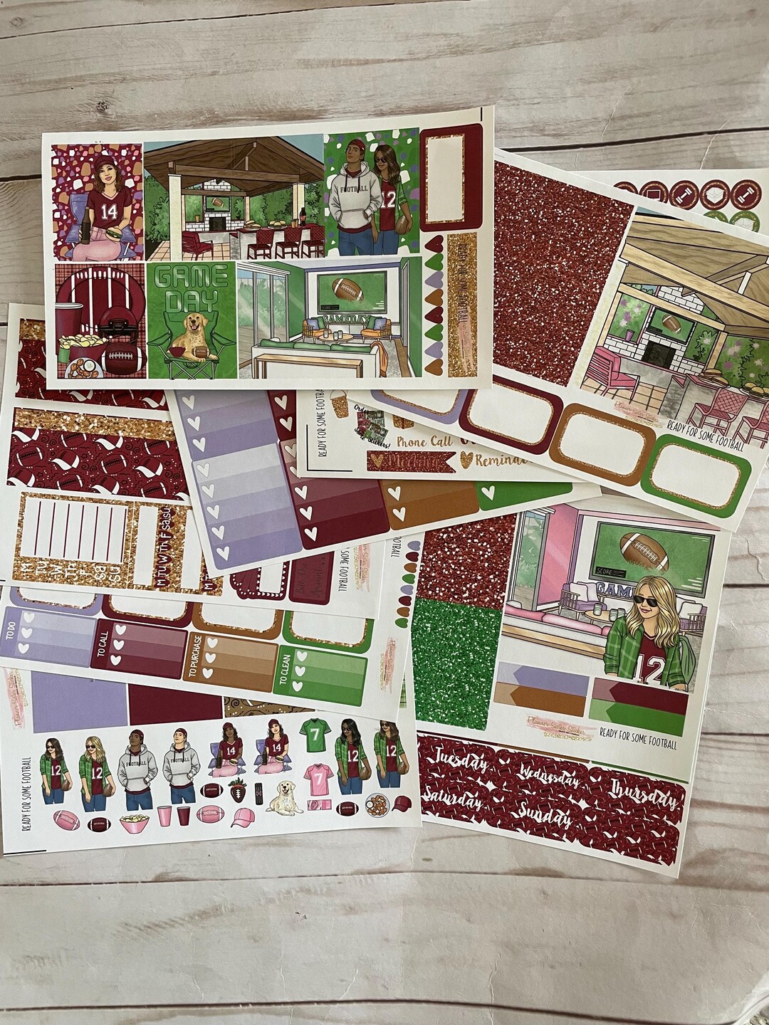 Matte! , Weekly, Ready for Some Football, Inspired, Themed, Planners ...