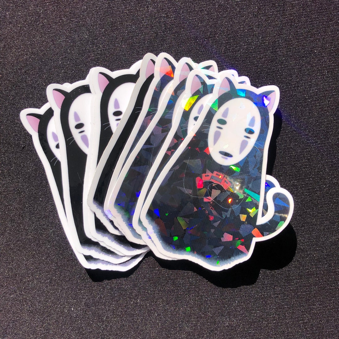 Studio Ghibli Cat Stickers- No Face - Etsy