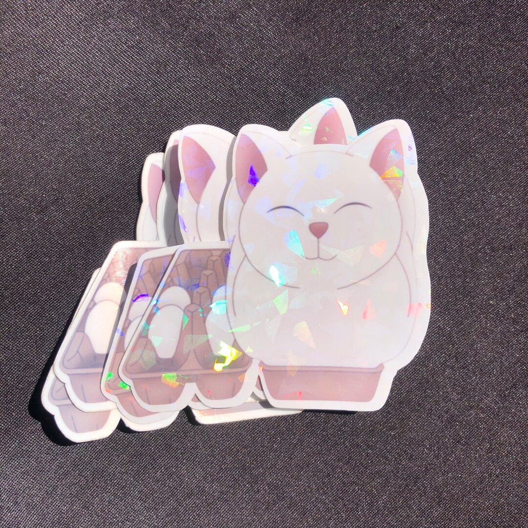Egg Carton Cat Stickers - Etsy