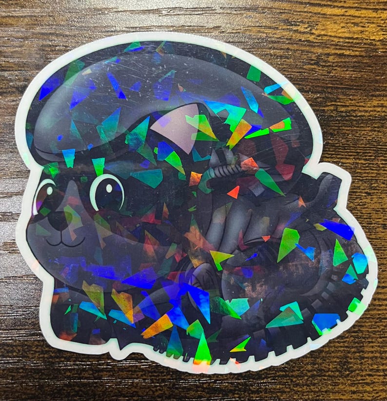 Chibi Horror Cat Stickers- Xenomeowph - Etsy